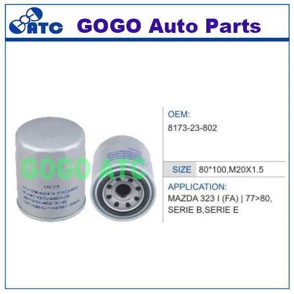 Filtro De Aceite Para Mazda 323 6 Rx7 Oem 8173-23-802 Rf01-23-802 Rf03 ...