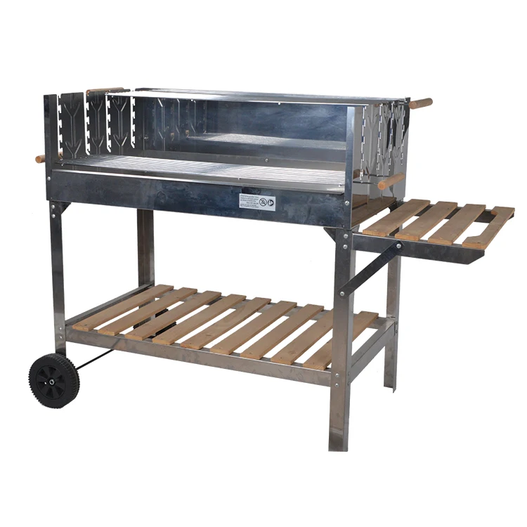 Stainless Steel Forest Rectangular Barbeque Charcoal Bbq Grill - Buy ...