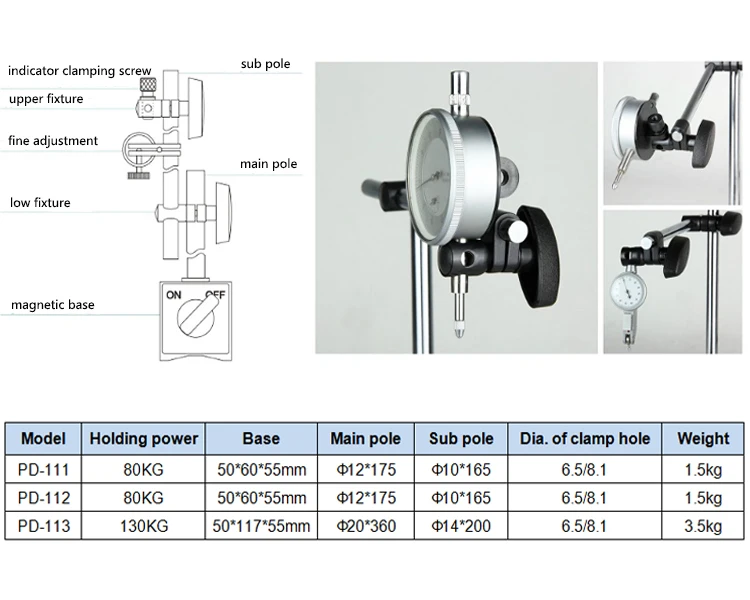 Pdok Mechanical Universal Permanent Magnetic Arm Base Stand High ...