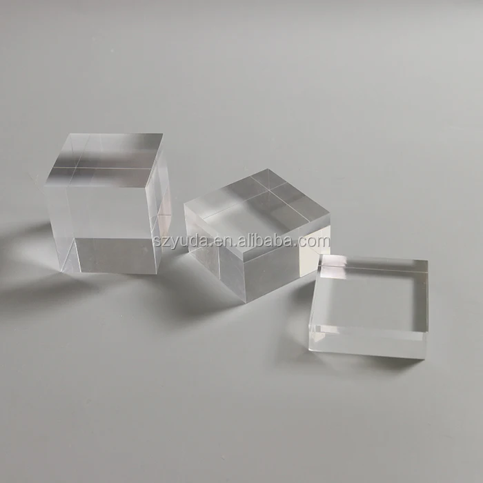 Water Clear Acrylic Solid Display Block For Mineral Plastic Specimens ...