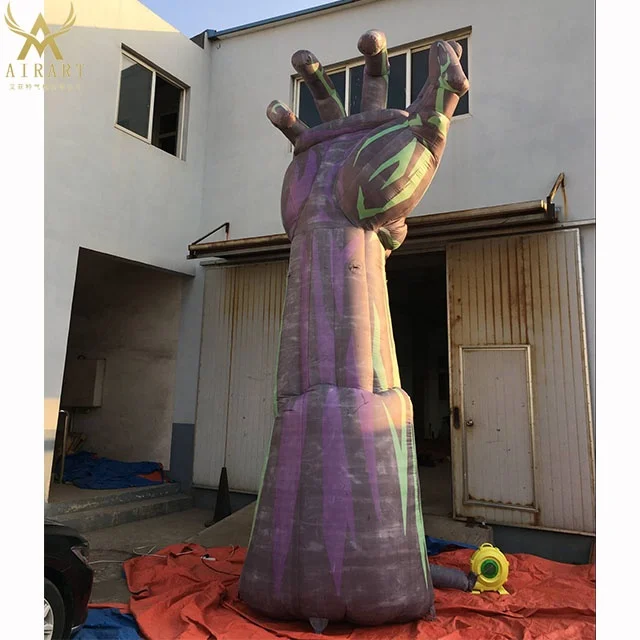 New Bespoke Huge Inflatable Hand Evil Monster Hand Dark Color Night ...