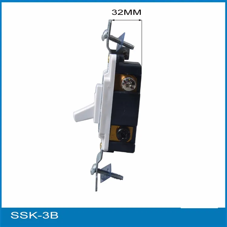 15a 120v Ul Approved One Single Control Toggle Rocker Switch Push In ...