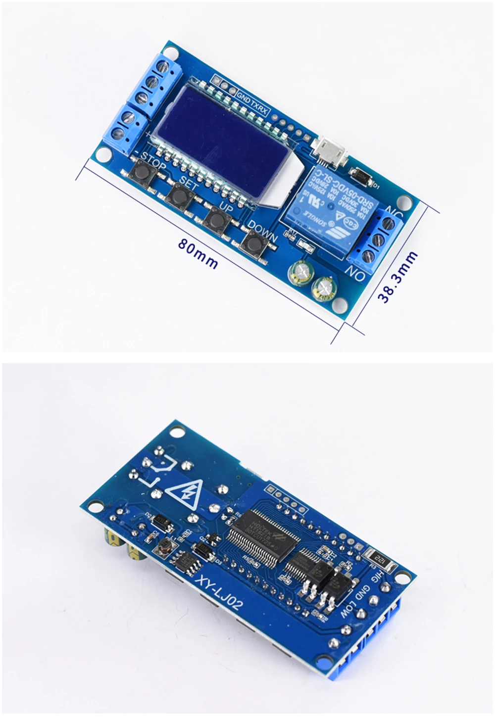 Xy-lj02 Dc 6-30v Micro Usb Digital Lcd Display Time Delay Relay Module ...