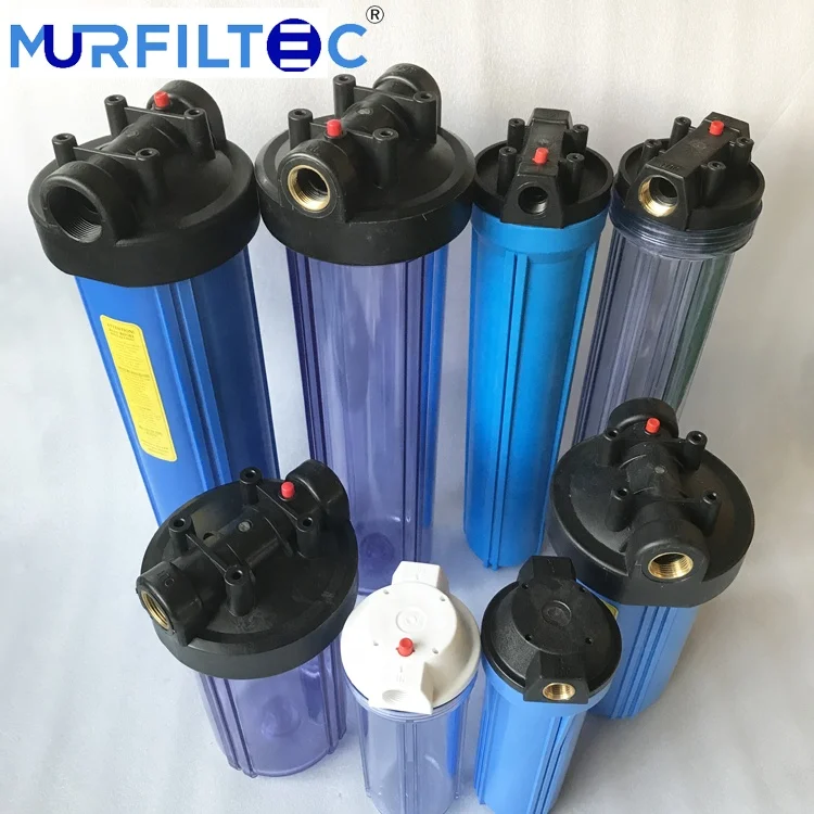 10 Inch 20 Inch Whole House Big Blue Plastic Clear Water Filter Housing ...