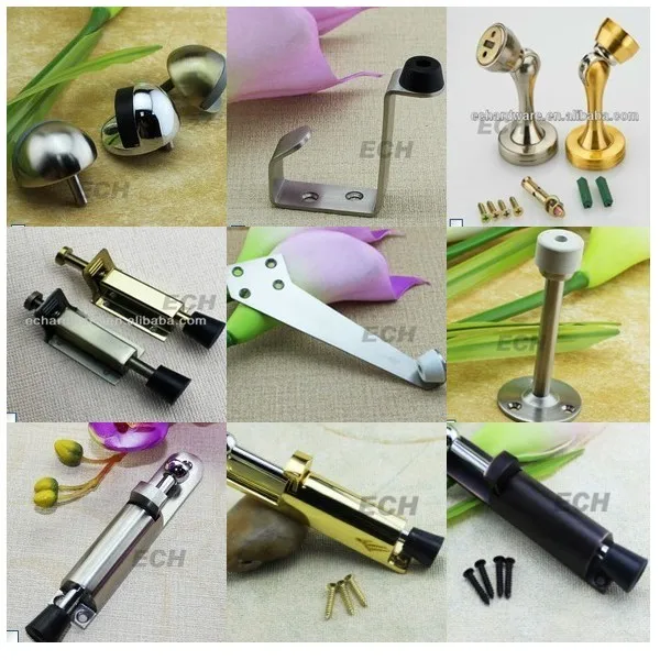 Standard Stainless Steel Retractable Door Stop Under Door Draft Stopper ...