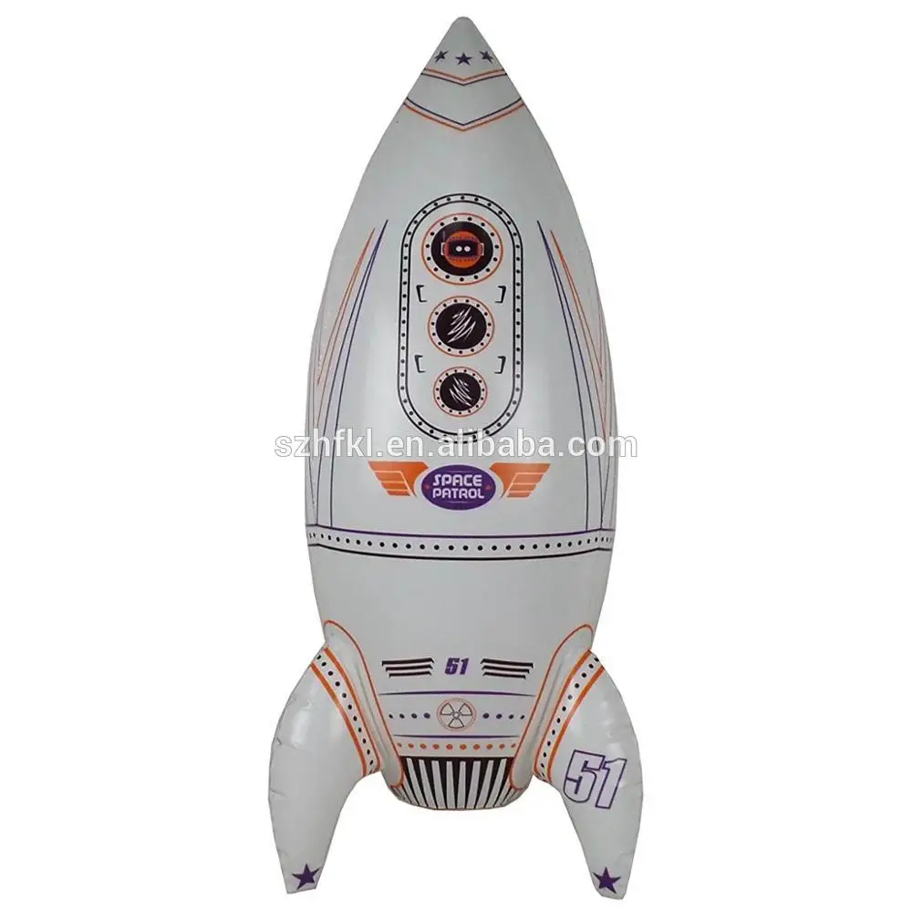Inflatable Rocket Model Space Shuttle Toys for Kids Pool Fun