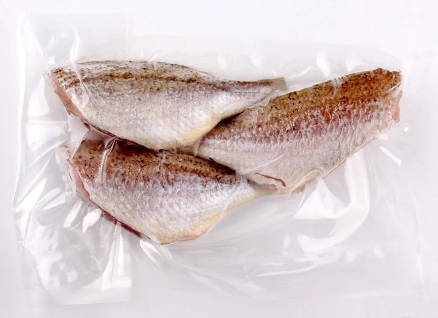 Transparent Seafood Packaging Bags - Vacuum Plastic Nylon PE