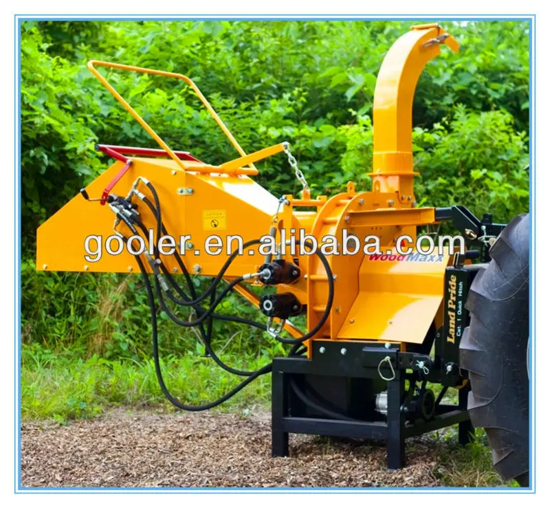 Wood Chipper Th-8,Two Hydraulic Self Feeding Rollers,Tractor Pto Driven ...