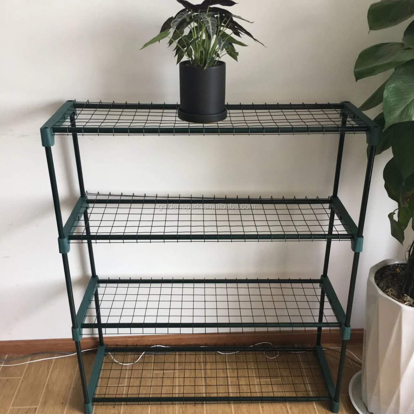 4 Tier Steel Greenhouse Shed Staging - Perfect Plant Cabinet