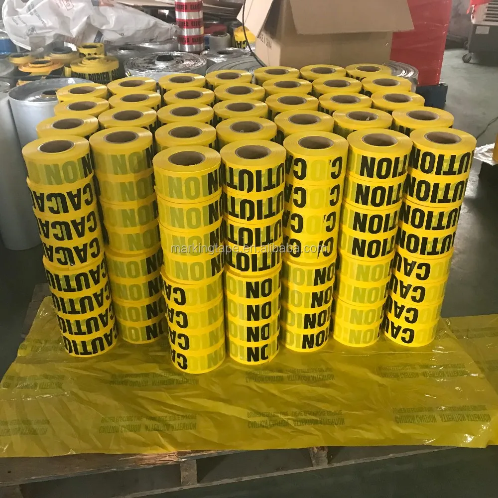 Yellow Pe Safety Warning Caution Tape - Buy Barricade Caution Tape,Safety Warning Tape,Yellow Pe ...