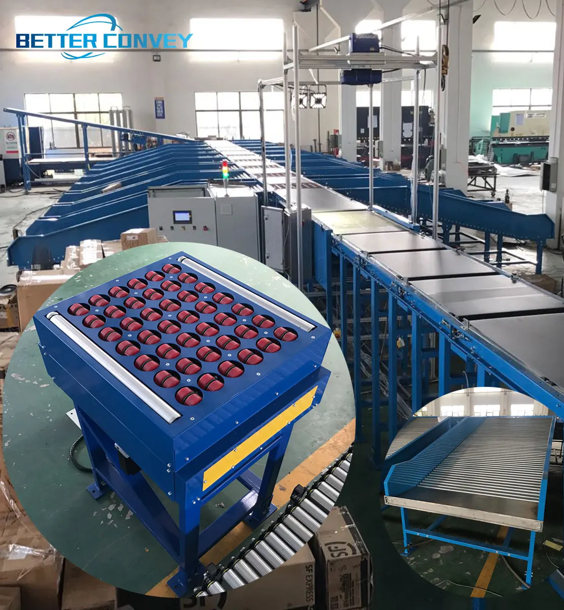 Five Exits Wave Sorter Better Conveyor Wheel Sorter Manufacturer For ...