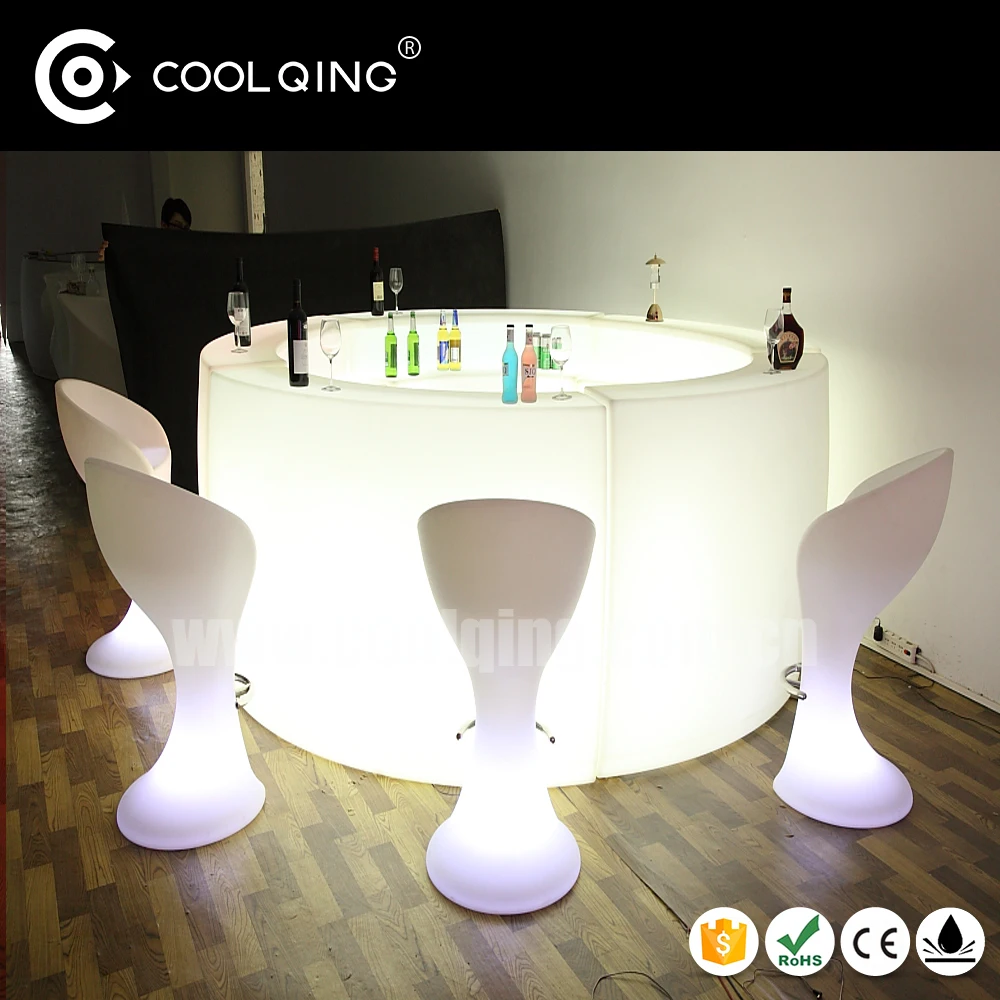 2020 Led Light Tall Commercial Led Bar Furniture Restaurant Bar Counter ...