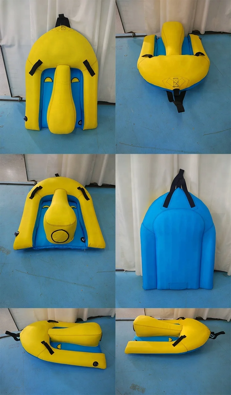 Children Water Jet Ski Inflatable Towable Boat Tube Towable Trainer For ...