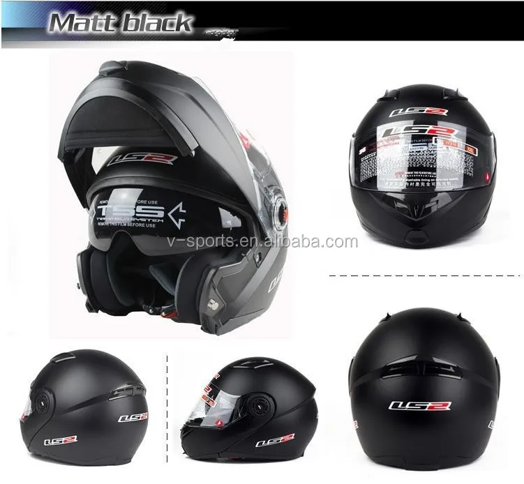 Helm Sepeda Motor Ls2 Flip Up,Lensa Ganda Helm Sepeda Motor Modular Ff ...