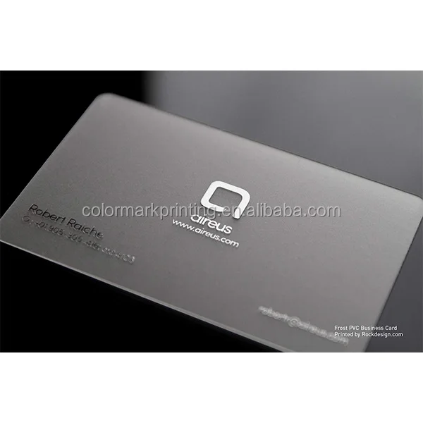 Custom Transparent Plastic PVC Cards - Business Printing
