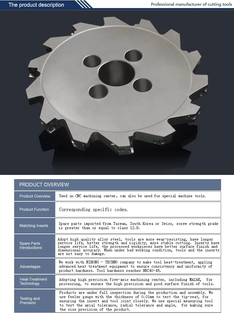Carbide Side And Indexable Milling Cutter - Buy Carbide Side And Face ...