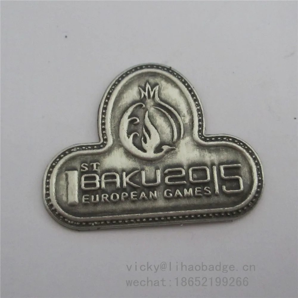 Factory Custom 3d Metal logo Sticker Embossed Aluminum Sticker Metal ...