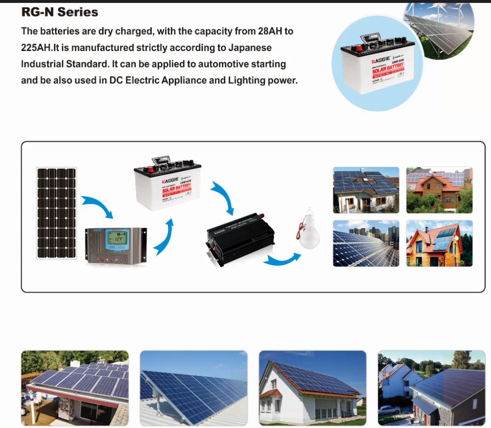 Raggie 100ah 12v Solar Dry Cell Battery For Solar System/car/bicycle ...