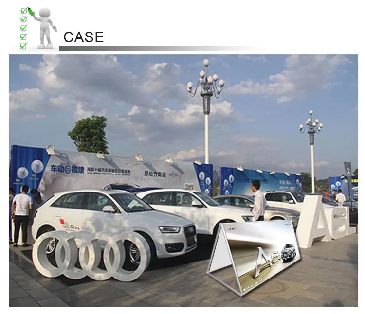 Aluminum Outdoor Promotional Triangle Display Stand,Aluminum Display ...