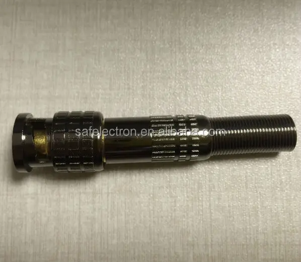 China Factory BNC Male Connector with Screw and Metal Spring for CCTV ...