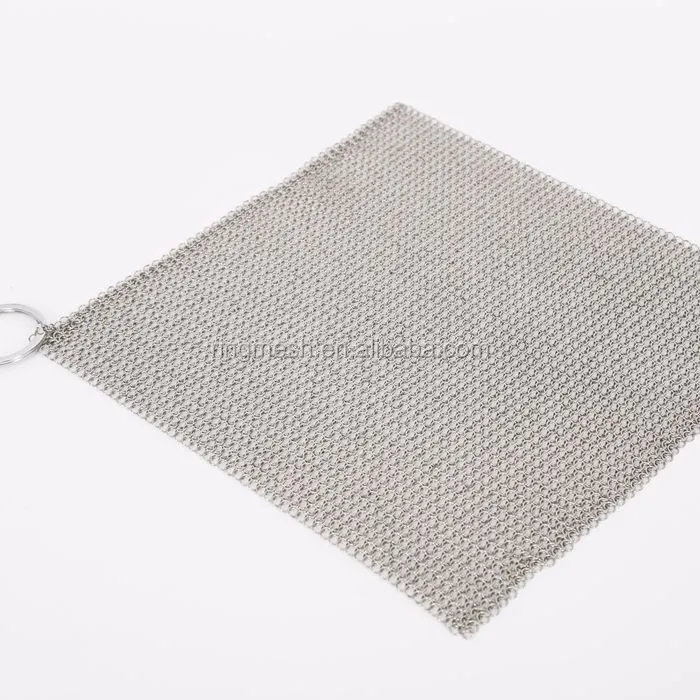 Anti Cut Flexible Stainless Steel Ring Mesh Fabric