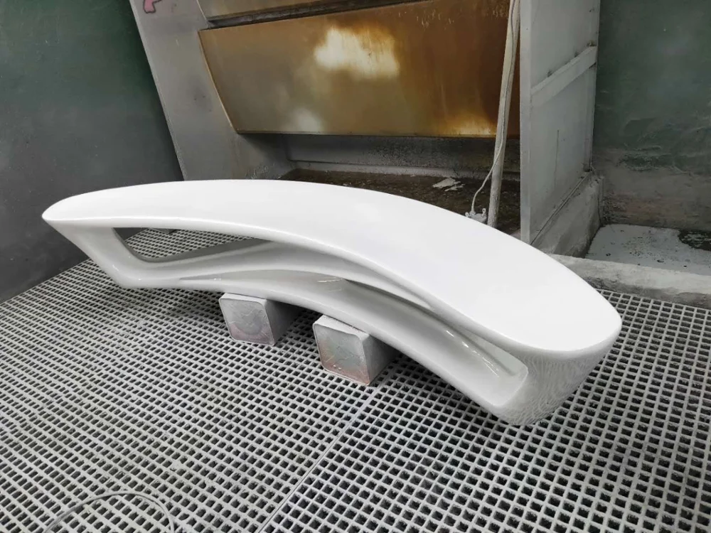 Modern Garden Fiberglass Moon Bench Seat Lounge Chair - Buy Fiberglass ...