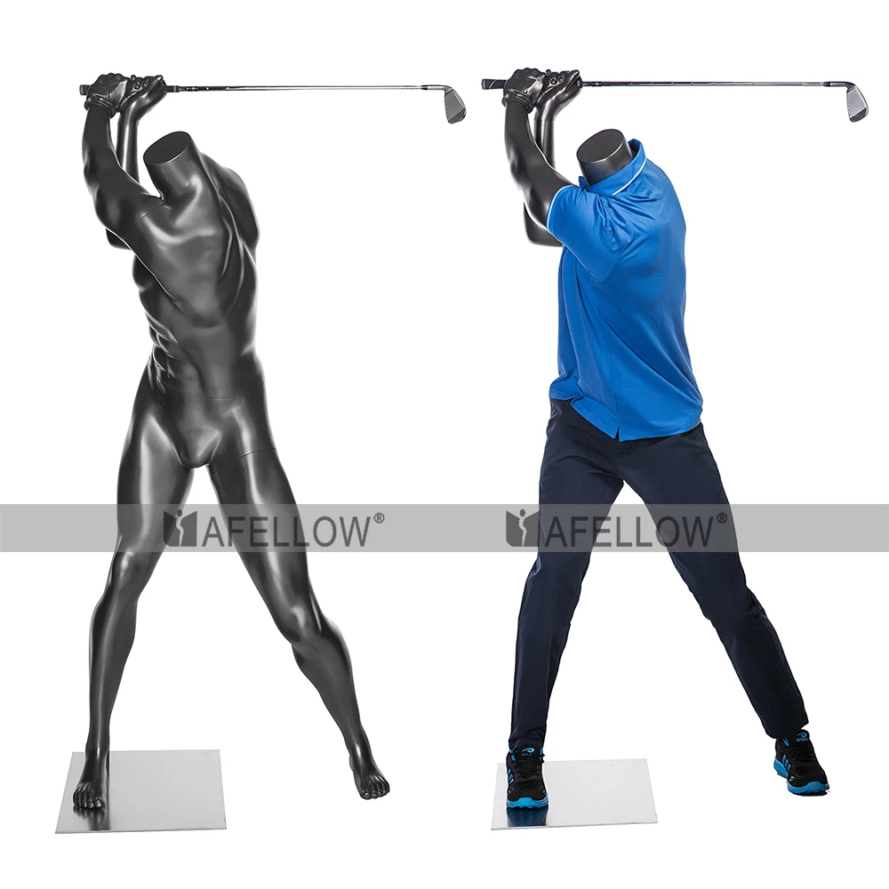 Full Body Playing Golf Big Muscle Male Sports Mannequins - Buy Sports ...