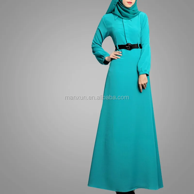 Muslim Jubah 2016 Fashion Islamic Clothing With Belt Chiffon Long Maxi ...