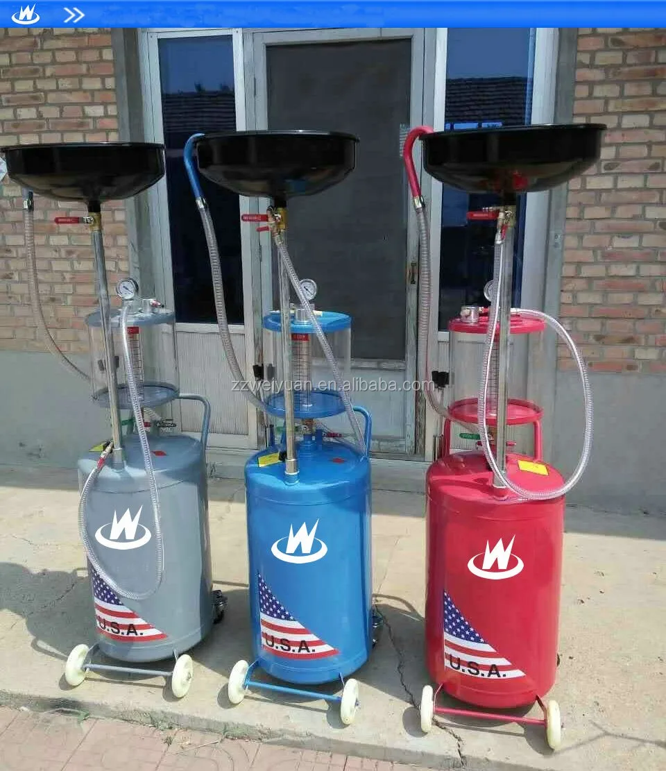 Air-operated Waste Oil Suction & Drainer Pumping 80l Pneumatic Pumping ...