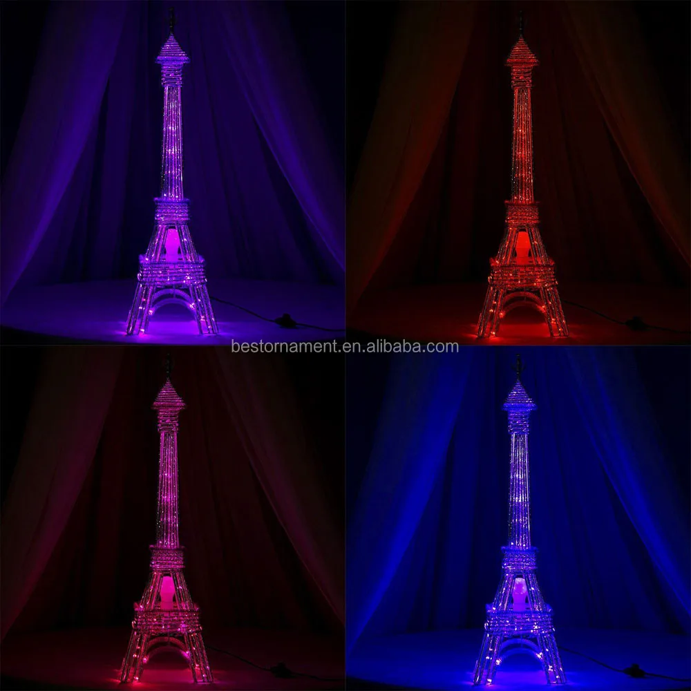 39" Tall LED Lights Eiffel Tower Centerpiece for Wedding Party Home ...