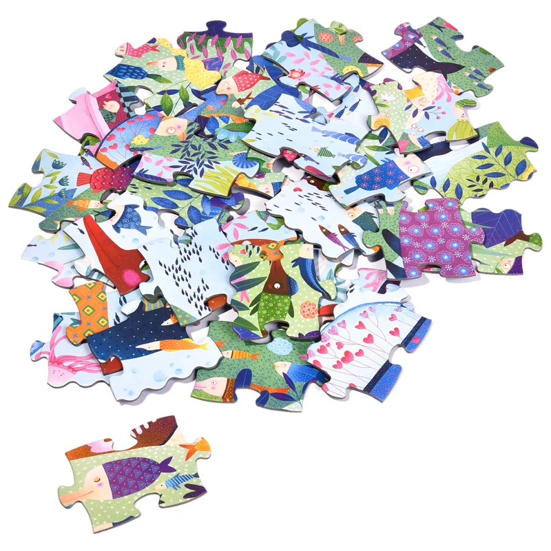 Mideer Md0083 56 Pcs/set Big Wooden Puzzle My Ocean Puzzle Aesthetic ...
