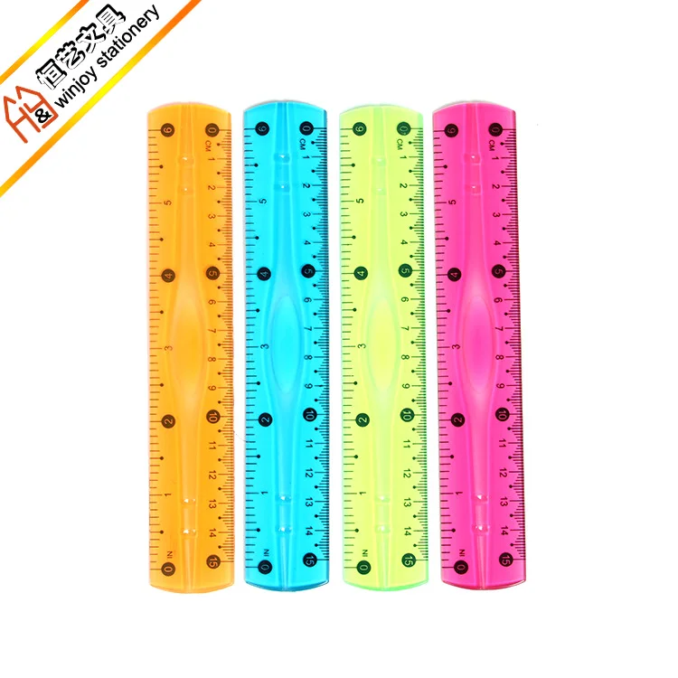 15cm Soft Pvc Plastic Straight Ruler With Branded Logo Flexible Curved ...