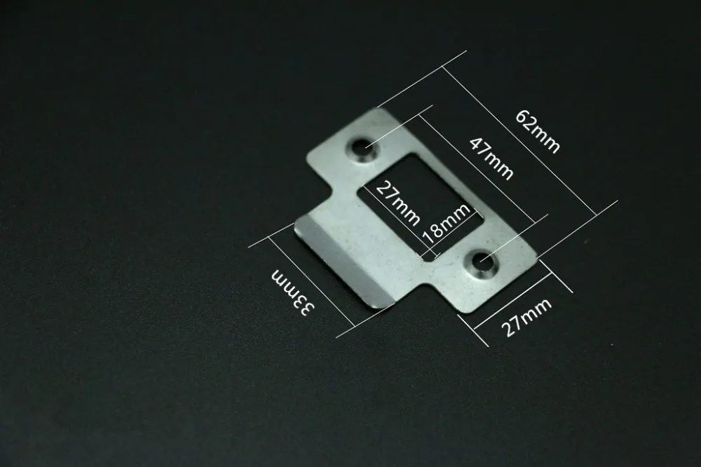 Durable Metal Door Lock Strike Cover Plate - Customizable