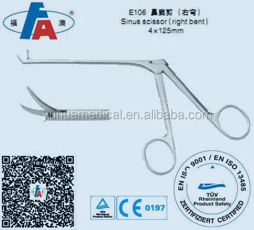 Complete Types Of Medical Nasal Scissors Ent Nose Surgical Scissors ...