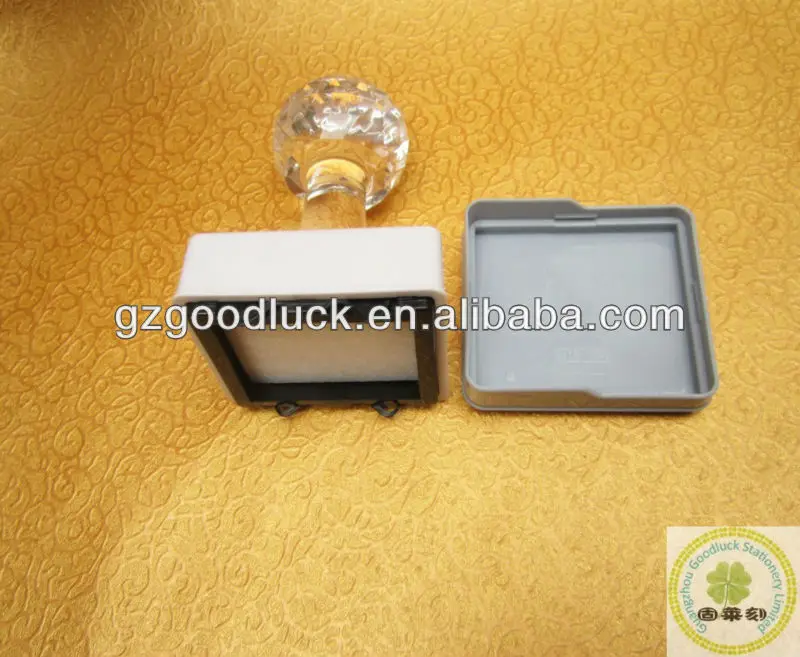 Personal Flash Crystal Handle Stamp Mount/custom Rubber Flash Stamper ...