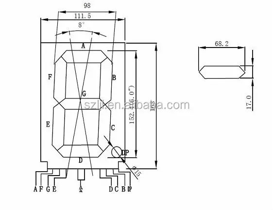 7 Segment Digital Display 6 Inch Large Size - Buy 7 Segment Digital ...