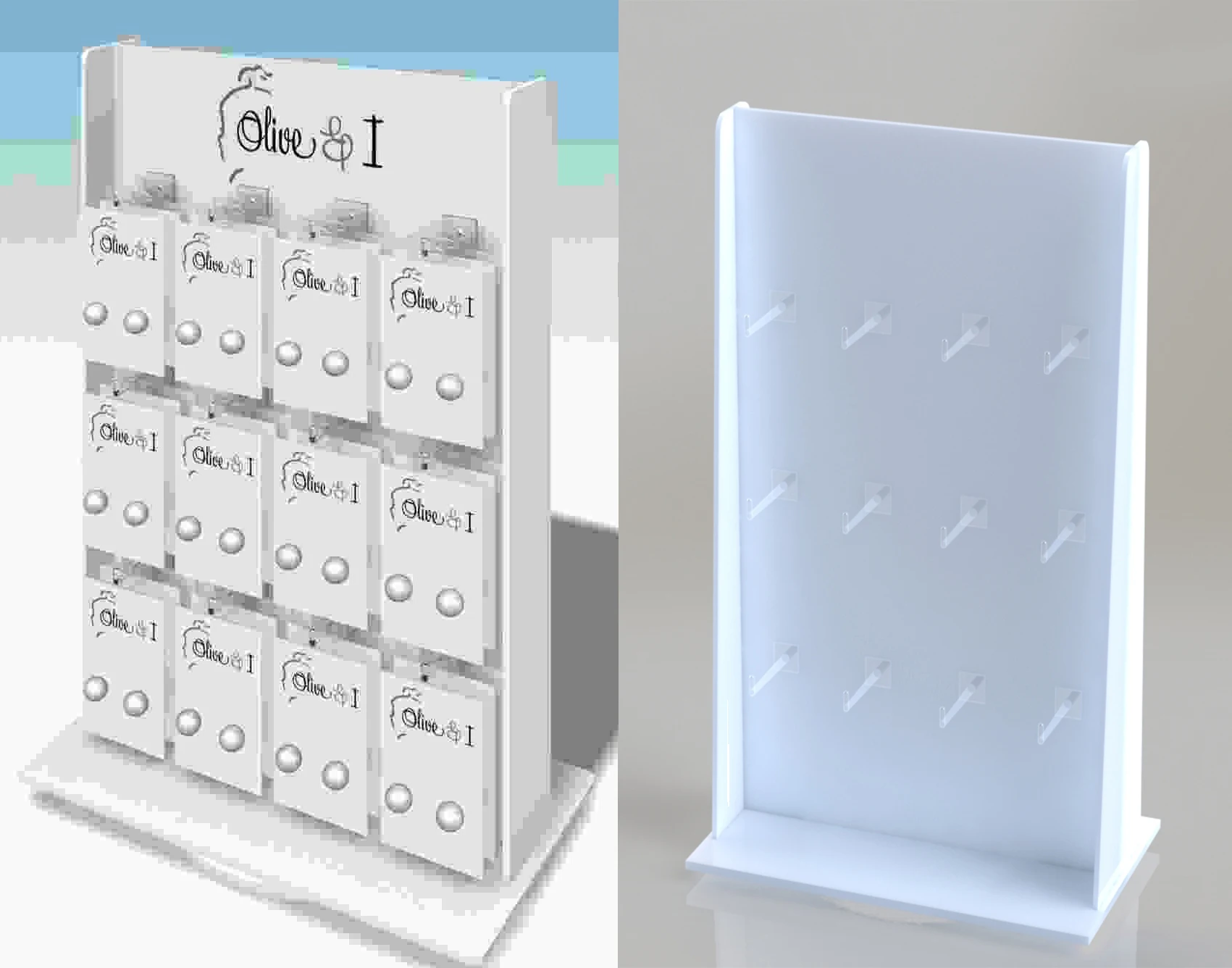 Acrylic Spinner Display Rack - Eco-Friendly & Rotatable