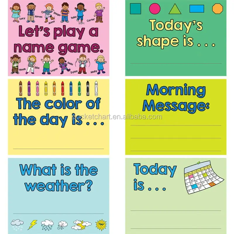 Classroom Education Pocket Chart - Good Morning Starter