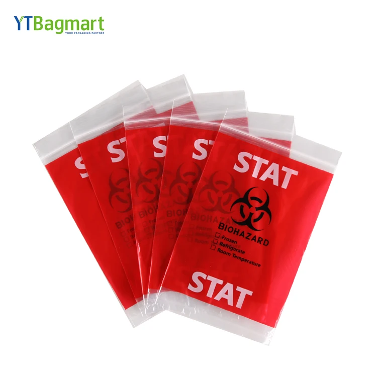 YTBagmart LDPE 3 layer Stat Plastic Biohazard Specimen Bag| Alibaba.com