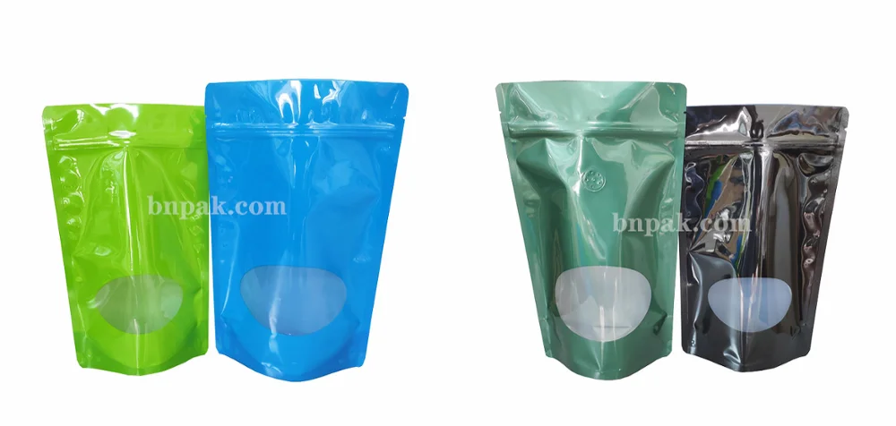 500g 1kg Laminated Clear Packets Stand Up Plastic Packaging Pouch Zip ...
