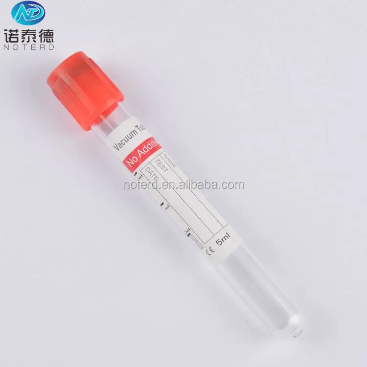 Medical Disposable Vacuum Plain Red Top Lab Serum Blood Collection ...