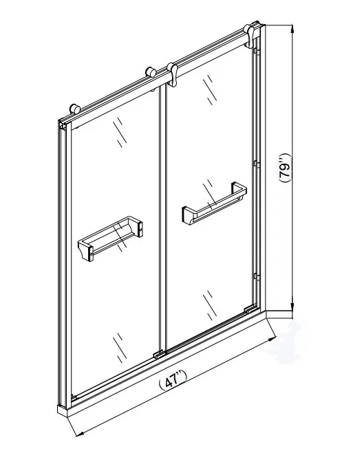 High Quality Freestanding Luxury Bath Italian Shower Screen Door Shower ...