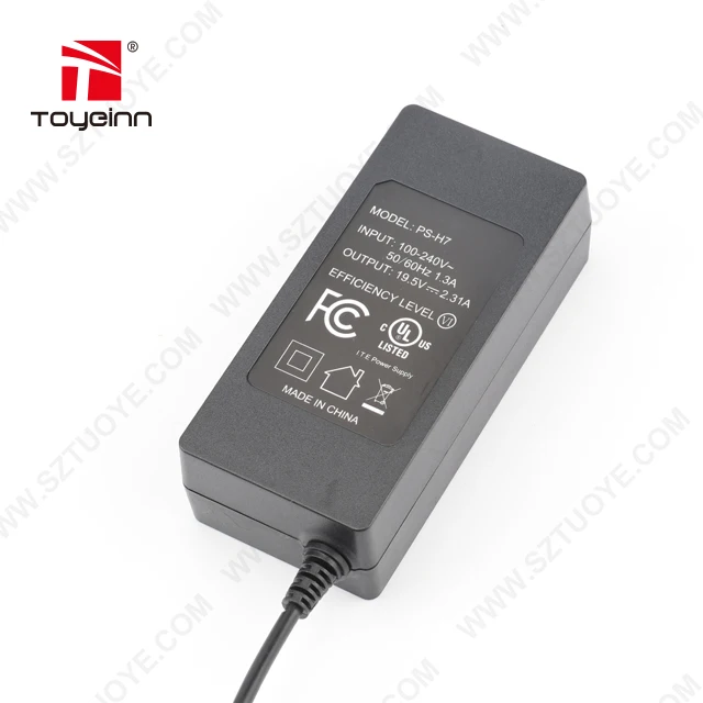 19 Volt 2.3 Amp Switching Power Supply 19.5 Volt Adapter 19.5V 2.3A AC ...