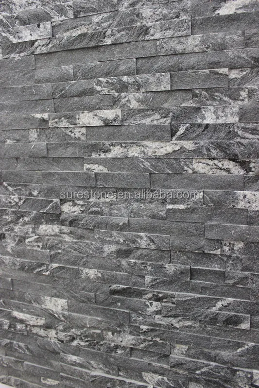 Black Stone Cladding Texture