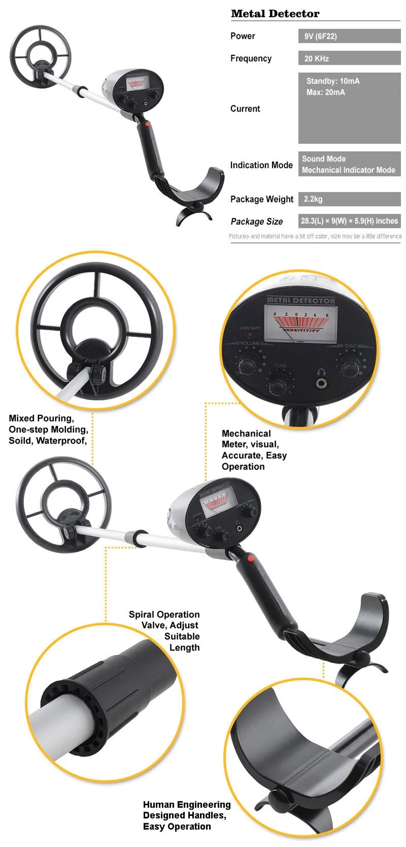 China Metal Detector Metal Detector Gold Finder Md-3005ii Gold Metal ...