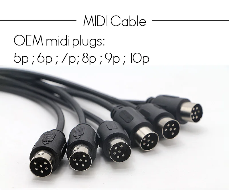 Custom Midi Male To Male 6 Pin Din Cable - Buy 6 Pin Din Cable,Male To ...