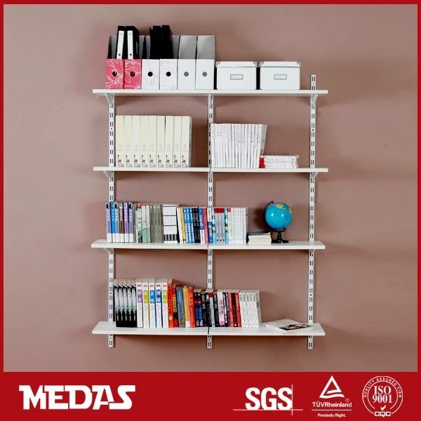 Wall Slotted Channel Upright With Clothes Rail Bracket For Shelves ...