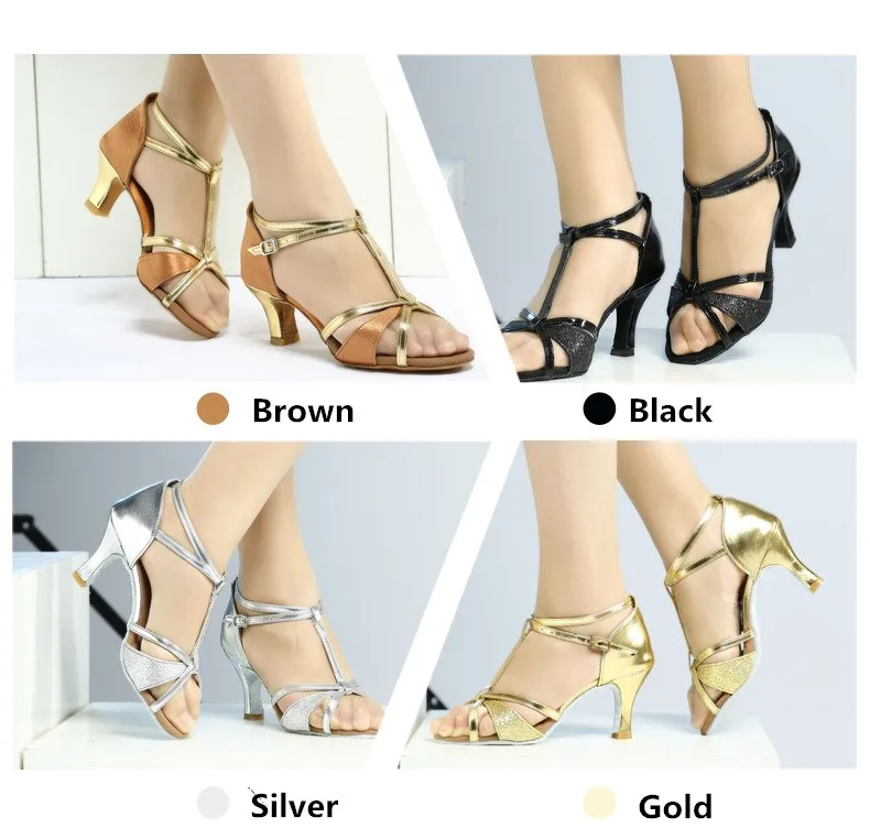 809 Ladies Ballroom Salsa Dancing Shoes - Elisha Latin
