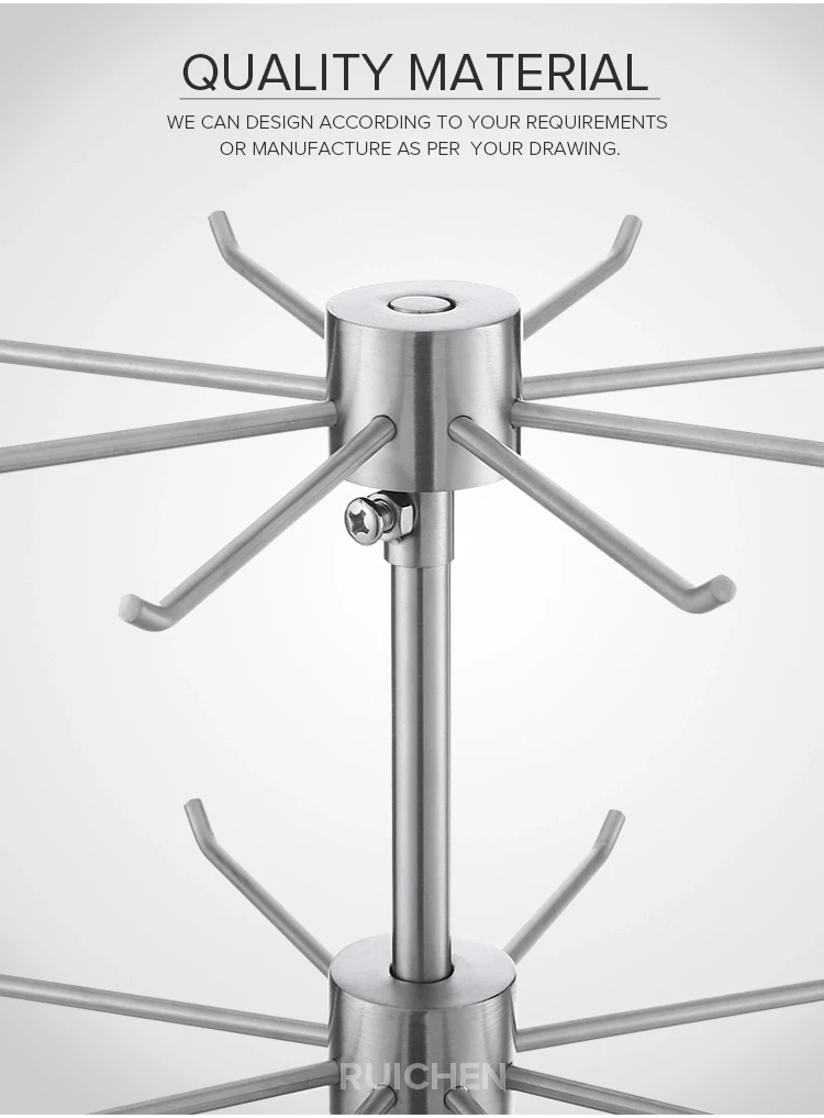 Metal 2 Tier Rotating Jewelry Display Stand Rotatable Counter Top ...