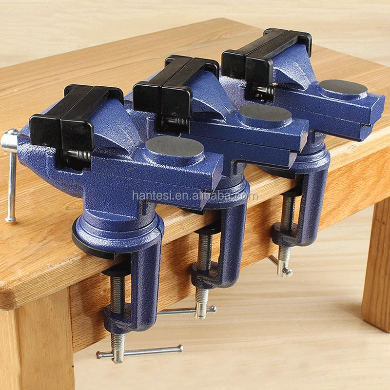 360 Degree Woodworking Table Vice with Round Anvil Table Vise